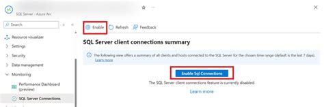 Client Connection Summary For Sql Server Enabled By Azure Arc Microsoft Community Hub