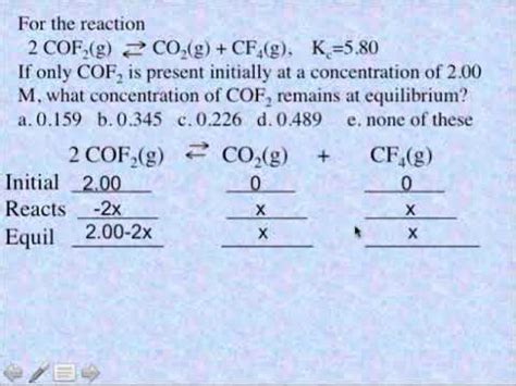Chpt 15B Gaseous EQ Problem Solving YouTube