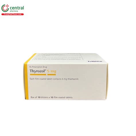 Thuốc Thyrozol 5mg điều Trị Cường Giáp Hiệu Quả An Toàn