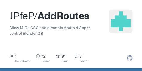 Github Jpfepaddroutes Allow Midi Osc And A Remote Android App To Control Blender 28