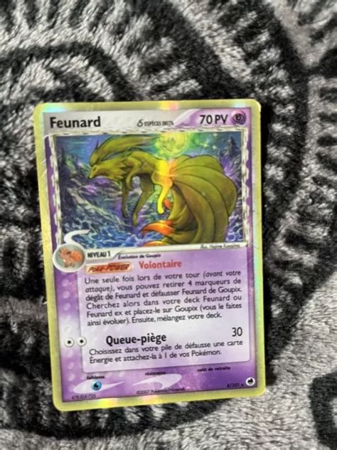 CARTE POKÉMON Feunard 8 101 Espèces Delta EX Île des Dragons FR EUR