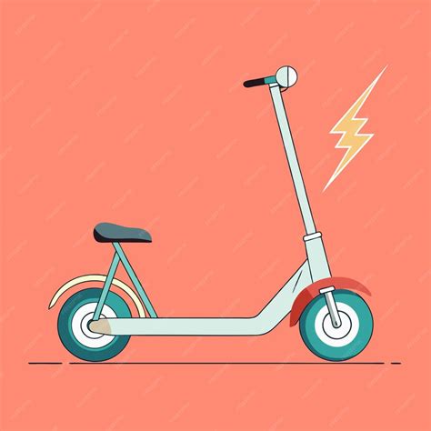 Scooter With A Lightning Bolt On The Front And The Words Lightning Bolt