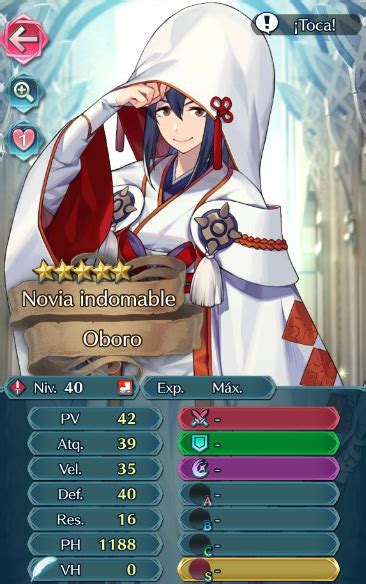 【feh】花嫁オボロのステータス配分は魔防を切り捨てた攻撃守備型！！ 対物理に特化した潔い性能だ ファイアーエムブレム攻略・情報まとめ チキ速