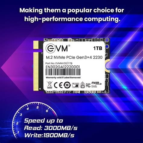 Buy EVM M.2 2230 NVMe 1TB SSD - Computech Store