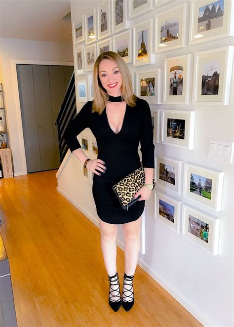 Plunging Bodycon Dress Lace Up Pumps Full Post Avecamber
