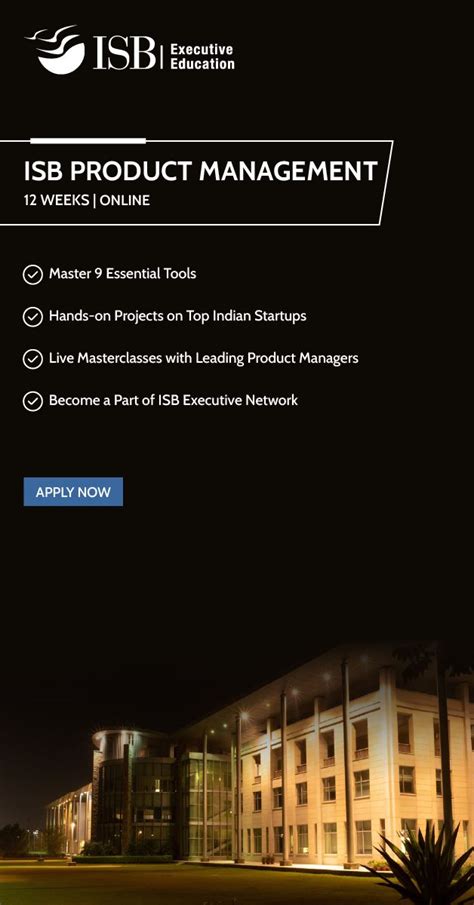 Isb Executive Education On Linkedin Isb Product Management Course Pm
