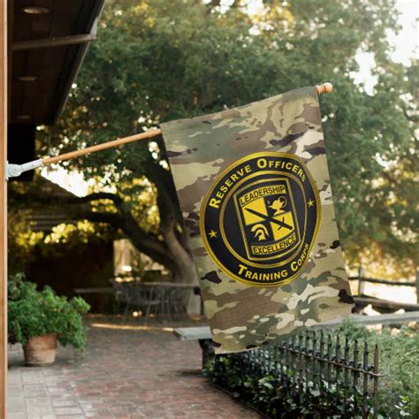 Reserve Officer Training Corps Rotc House Flag Zazzle