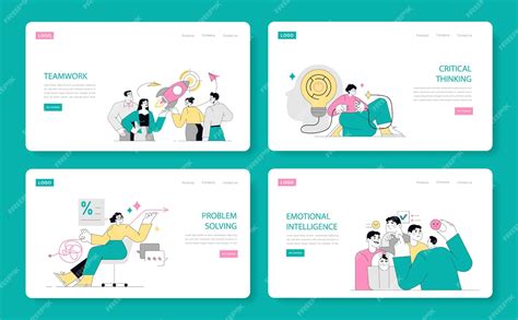 Premium Vector Soft Skills Set Illustrating Adaptability Emotional