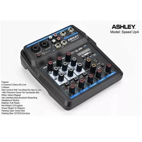 Jual Mixer Audio Mini Ch Ch Ashley Speed Up Channel Bluetooth Usb Kota Surabaya Umay