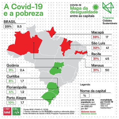 Mapa Da Desigualdade Renda E Mortalidade Por Covid 19 Nas Capitais