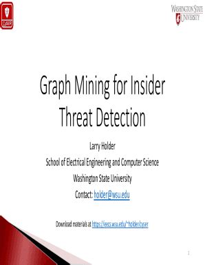 Fillable Online Insider Threat Detection Using A Graph Based Approach Fax Email Print Pdffiller