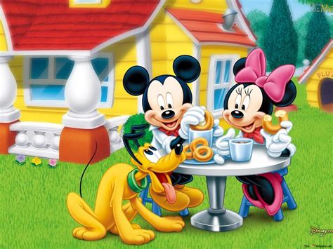 Disney Mickey Mouse Minnie Mouse And Pluto 2k Wallpaper Download