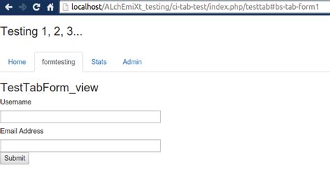 Codeigniter Form Validation Using Bootstrap Tab Views Stack Overflow