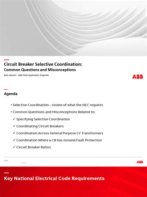 Circuit Breaker Selective Coordination Common Questions And