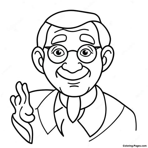 Funny Happy Fathers Day Grandpa Coloring Page Coloring
