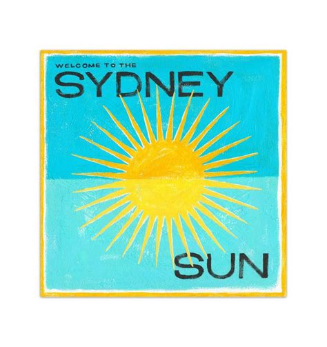 The Sydney Sun Original Artwork Mixed Media Canvas Original Artwork Artwork
