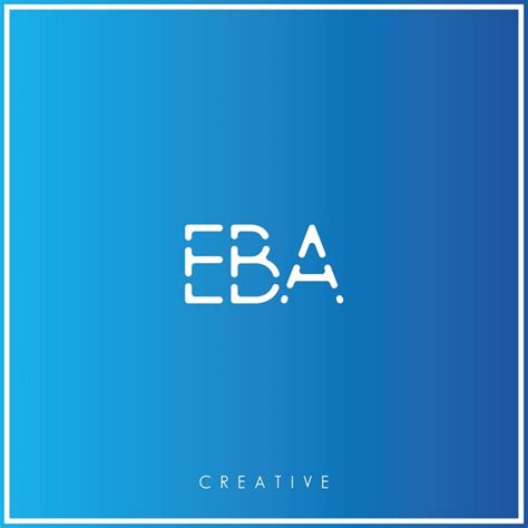 Premium Vector Eba Premium Vector Latter Logo Design Creative Logo