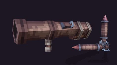 Rocket Launcher Rust 3d Model By Tem4ik Tem4ikufa [c7d8937] Sketchfab