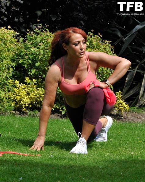 Amy Anzel Puts On A Busty Display During Outdoor Workout 14 Photos
