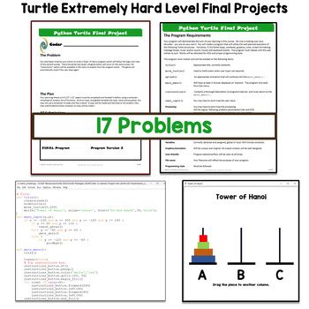Turtle Final Coding Project Extremely Hard Level Editable Resource Package