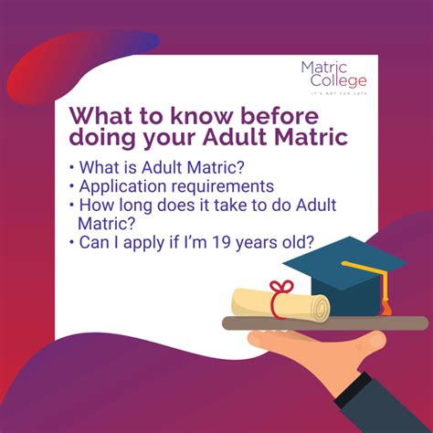 What To Know Before Doing Your Adult Matric