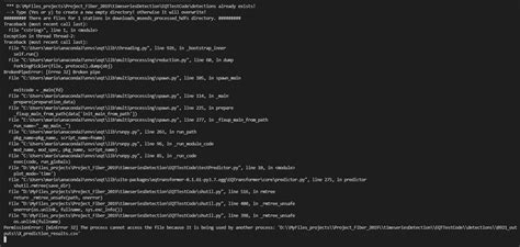 permissionerror [winerror 32] the process cannot access the file