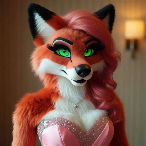 Diane Foxington With Pink Dress Ai Image Generated By Franclim18 On Deviantart