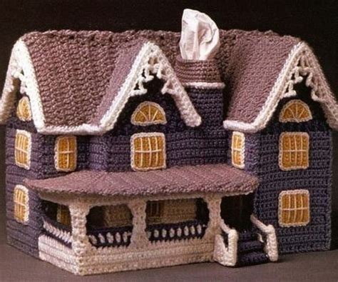 Связать домик крючком схема