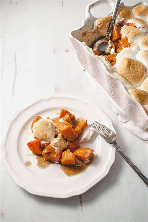 Old Fashioned Candied Sweet Potatoes With Marshmallows Crafting A