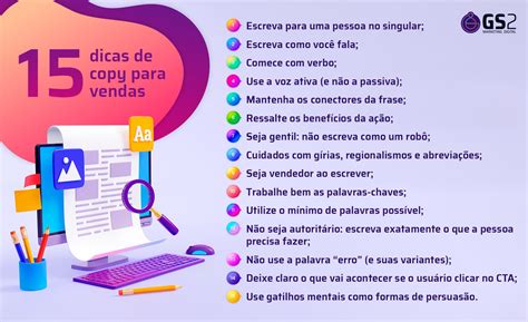Copy para vendas 15 dicas para não errar GS2 MKT Digital
