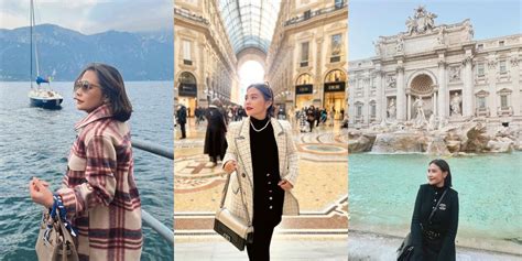 10 Potret Liburan Prilly Latuconsina Di Italia Sempat Bertemu Kiky Saputri Dipameri Enaknya