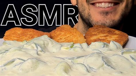 Asmr Chicken Cutlet W Cucumber Salad Eating Sounds No Talking