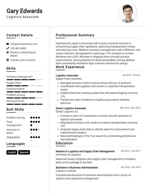 7 Best Logistics Associate Resume Examples For 2026