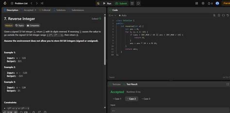 Day 8 Of My Coding Journey Reverse Integer Bhoomi Yadav Posted On The Topic Linkedin