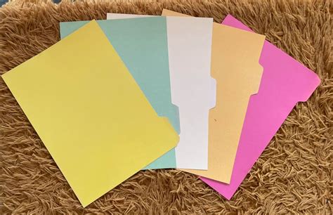 File Tab Divider A4 Size Bristol Board 153 Gsm 5 Colors Pre Set Sold