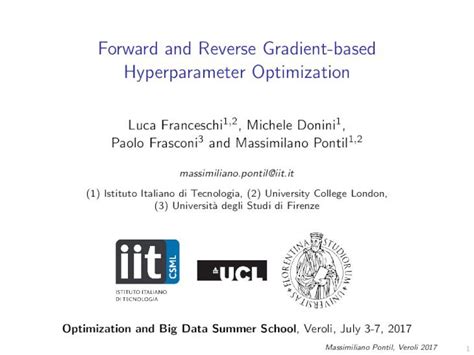 Pdf Forward And Reverse Gradient Based Hyperparameter Optimization