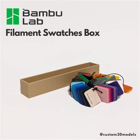 Free Stl File Bambulab Filament Swatches Box 🪢 ・design To Download And