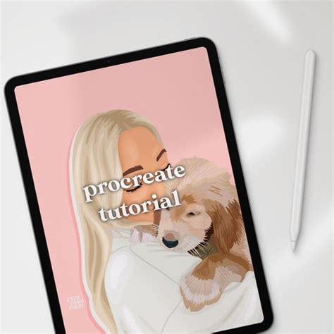Procreate Digital Illustration Tutorial Bundle Portrait Etsy