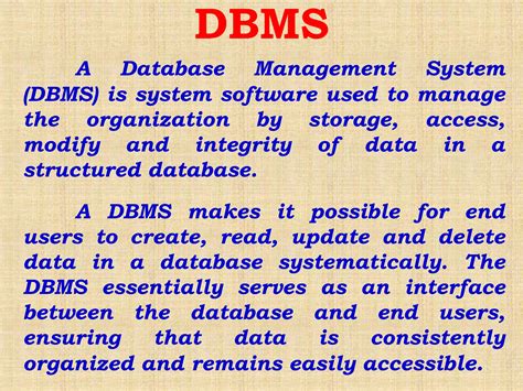 Database Management System Ppt