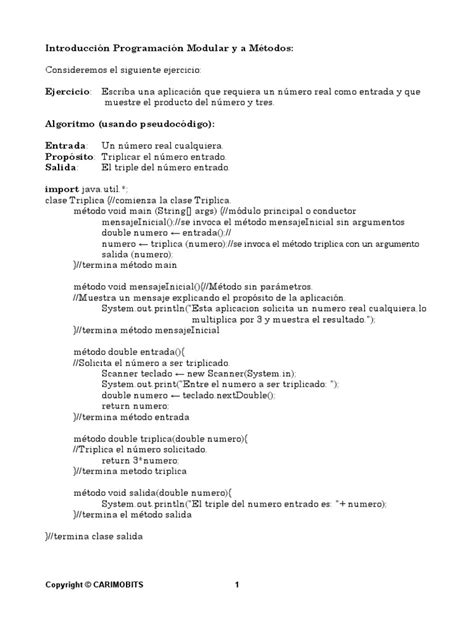 metodos en java web pdf programa de computadora programación