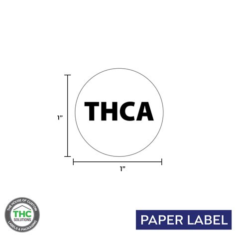 Thca Government Warning Symbol Circle Paper Label 1 X 1 Qty 1 000 Per Roll