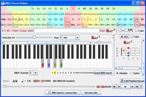 MIDI Chord Helper A Free And Easy To Use Software To Visualize The Chord Progression Of Your