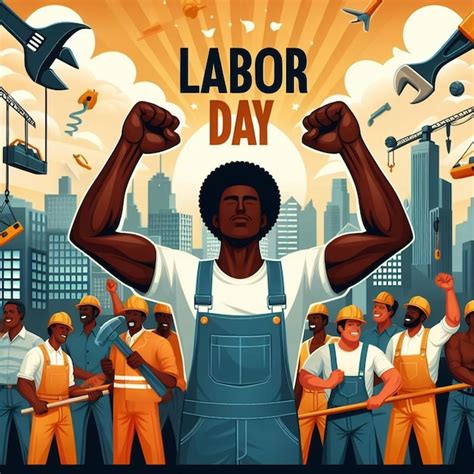 Premium Photo Happy Labor Day Poster And Template