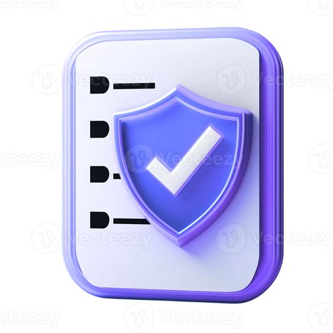 Security Checklist Verification Shield Icon Illustration For Safety And