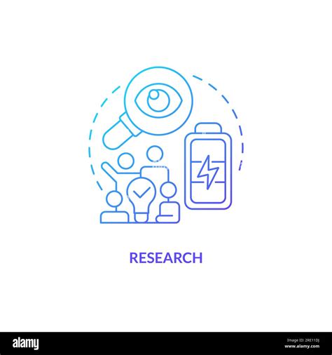 2d Research Concept Linear Icon Stock Vector Image And Art Alamy