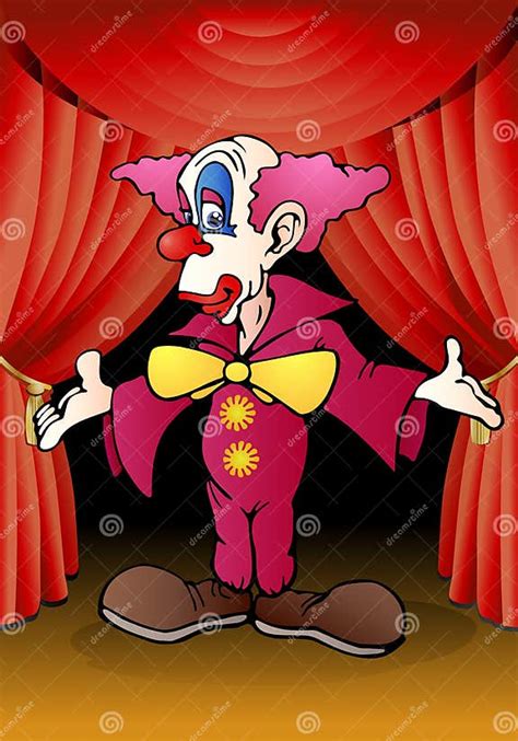 Funcionamiento Mayor Del Payaso Stock De Ilustración Ilustración De