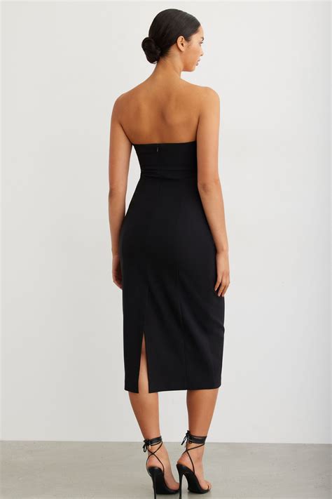 Dynamite Strapless Cut Out Midi Dress 10007654706v