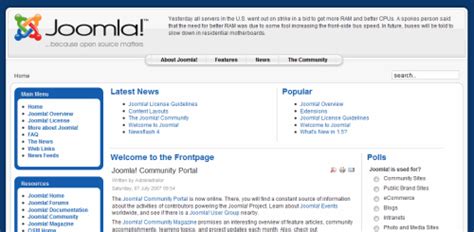 Content Management 101 Building A Joomla Site Html Goodies