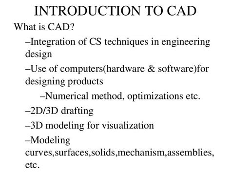 introduction cad