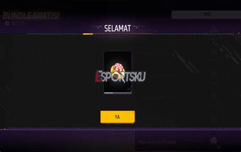 Cara Dapatkan Token Permen Free Fire FF Esportsku